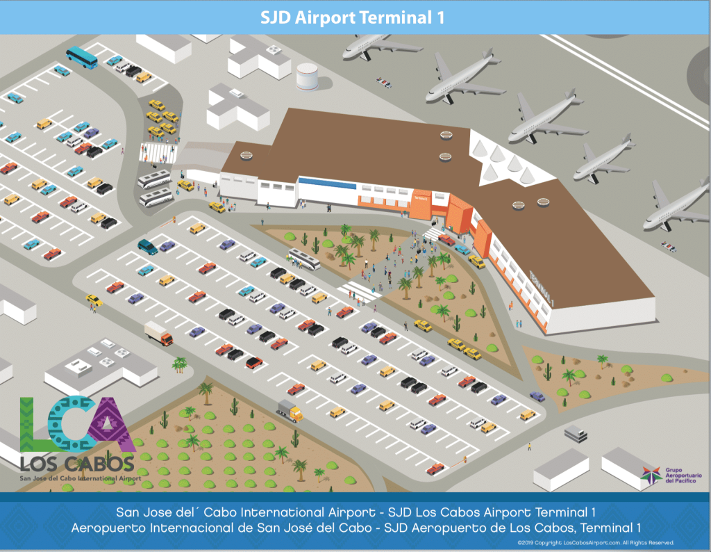 Cabo Airport Maps Terminal Maps At SJD International Airport Cabo Airport Maps Terminal Maps At SJD International Airport